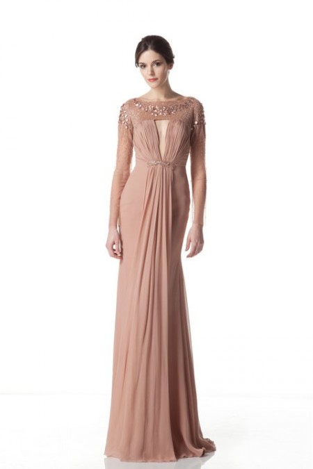 Vestidos cortos y largos color beige | AquiModa.com