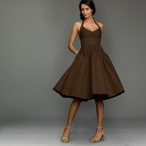 Vestidos cortos color café | AquiModa.com: vestidos de boda, vestidos ...