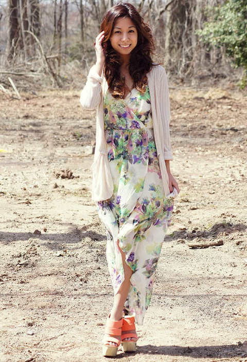 Hermosos modelos de maxivestidos de verano de temporada 2014 | AquiModa.com