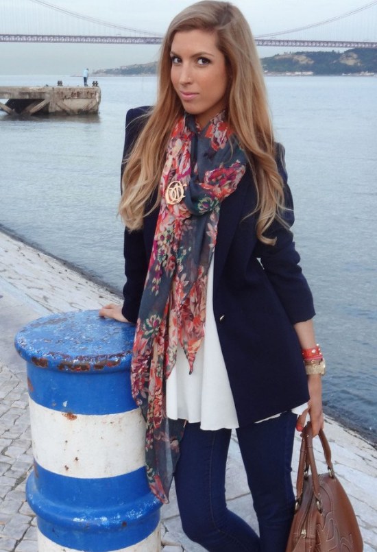Más outfits para llevar con tu bufanda para el Otoño 2014 | AquiModa.com