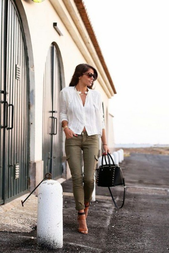 Excelentes Maneras de Vestir Ropa Color Khaki para esta Primavera ...