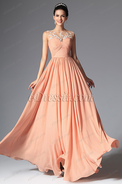 Moda color piel: vestidos de fiesta 2015 | AquiModa.com