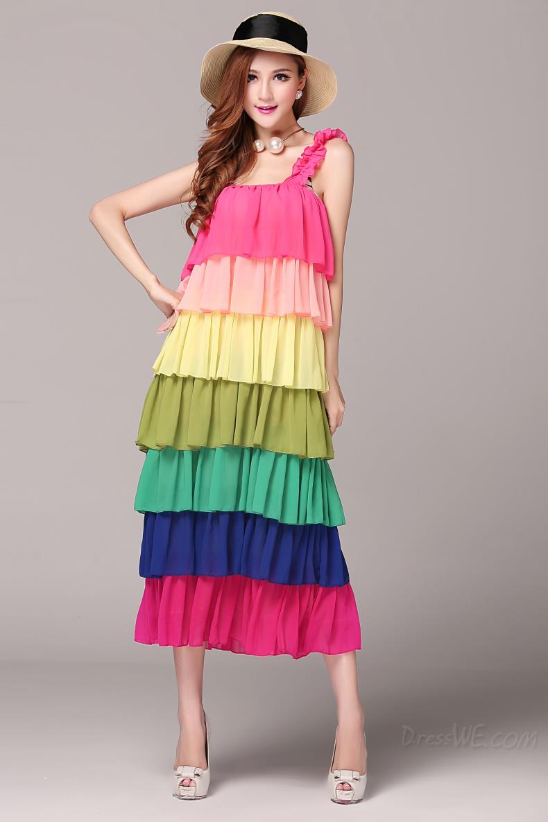 Vestidos primaverales 2015, flores y colores | AquiModa.com