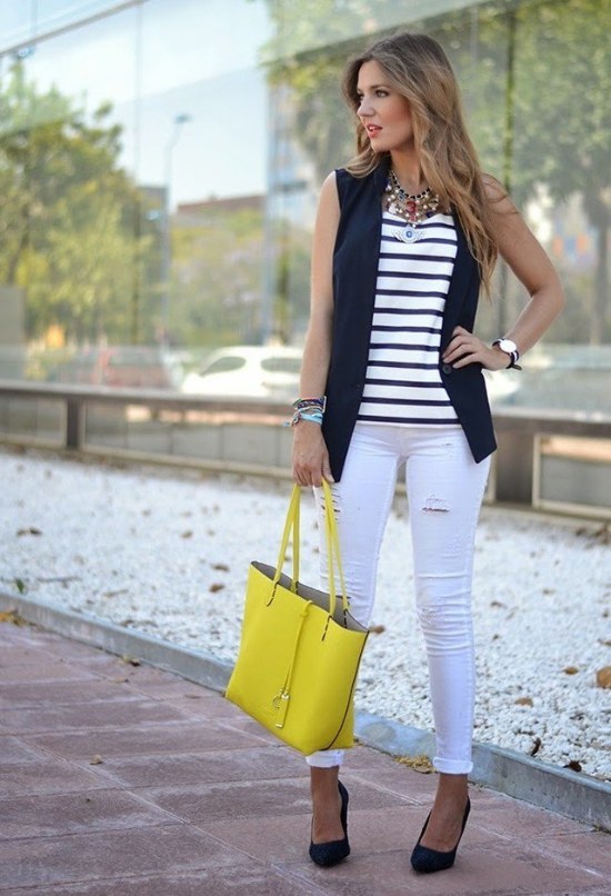 Ropa con estampado de Rayas a la moda para la Primavera 2015 | AquiModa.com