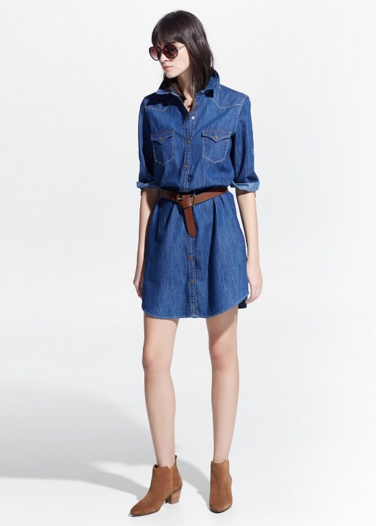 Modas vestidos de jean - Imagui