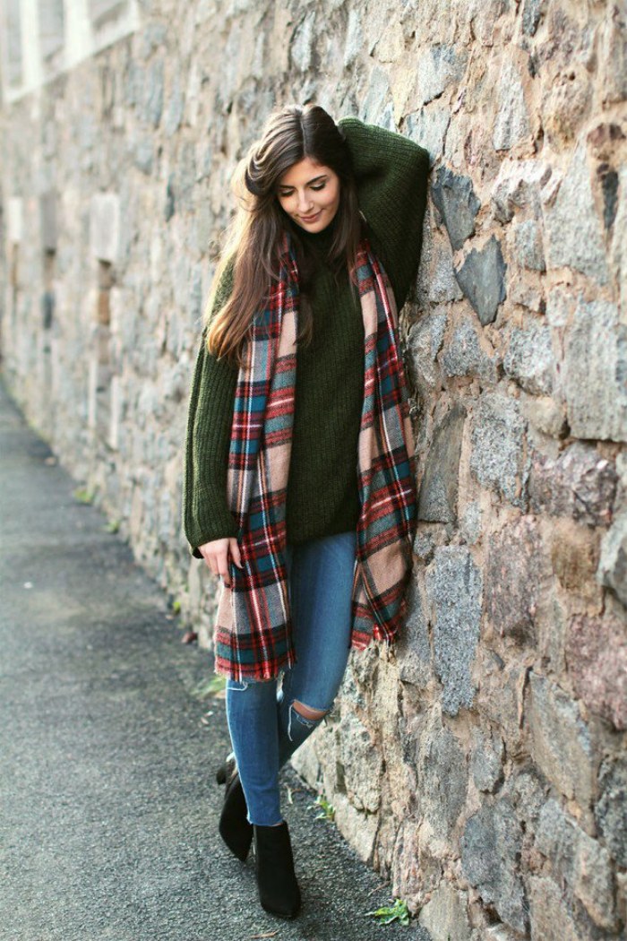 Las mejores maneras para vestir tus Outfits con bufandas para el Otoño ...