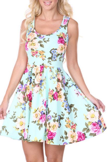 Vestidos Cortos Floreados Preciosos