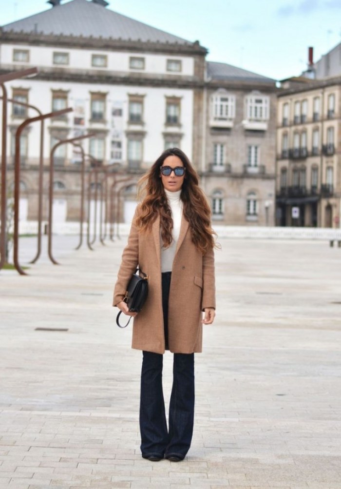 10 outfits coquetos con abrigos largos color beige para el Invierno ...